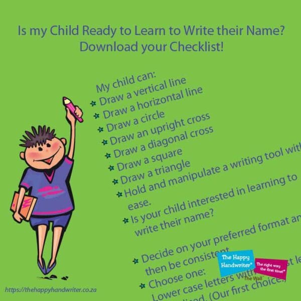 Learn to Write your Name | The Happy Handwriter